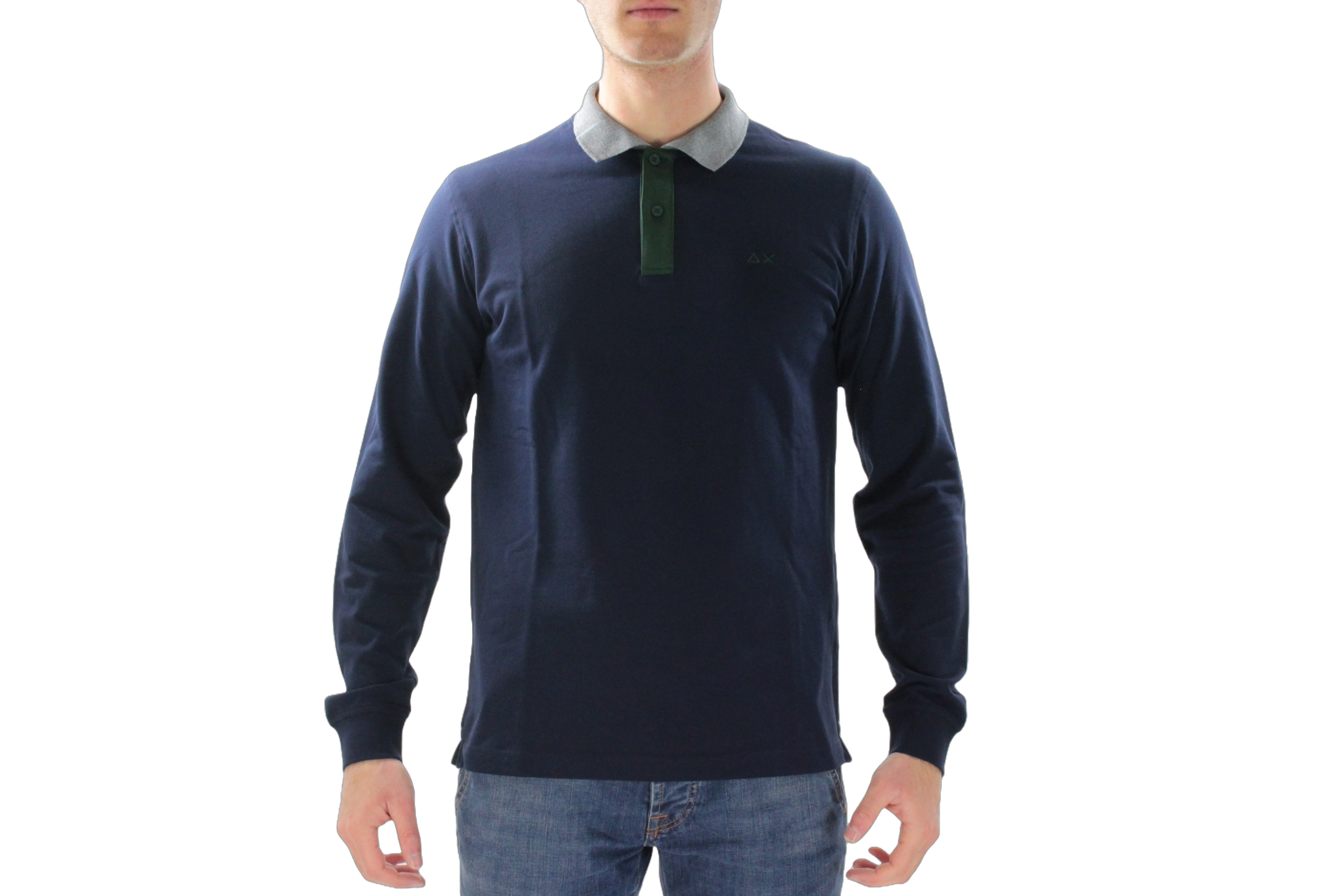 Sun68 polo uomo navy blue