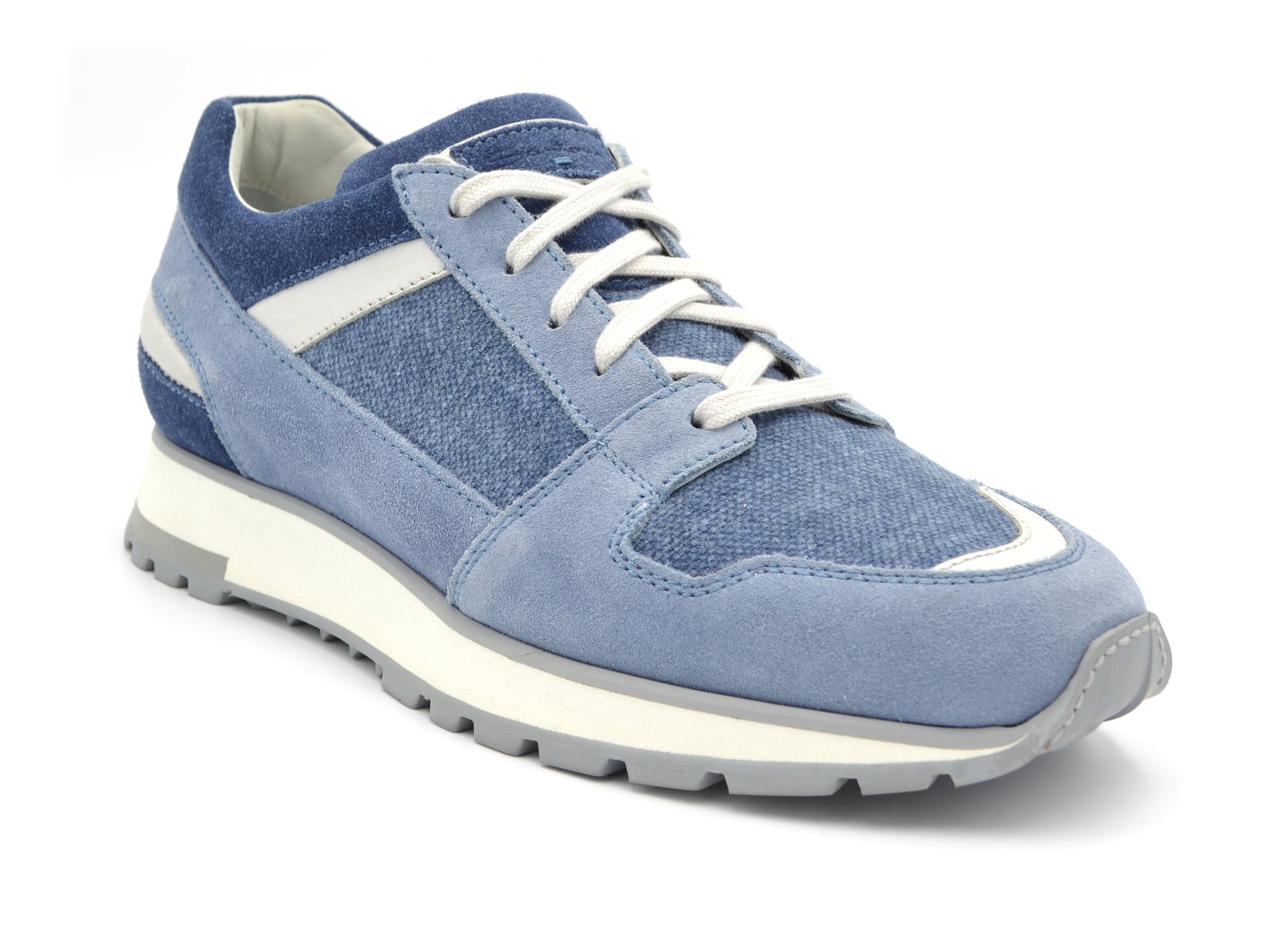 Santoni sneaker uomo avion-blu